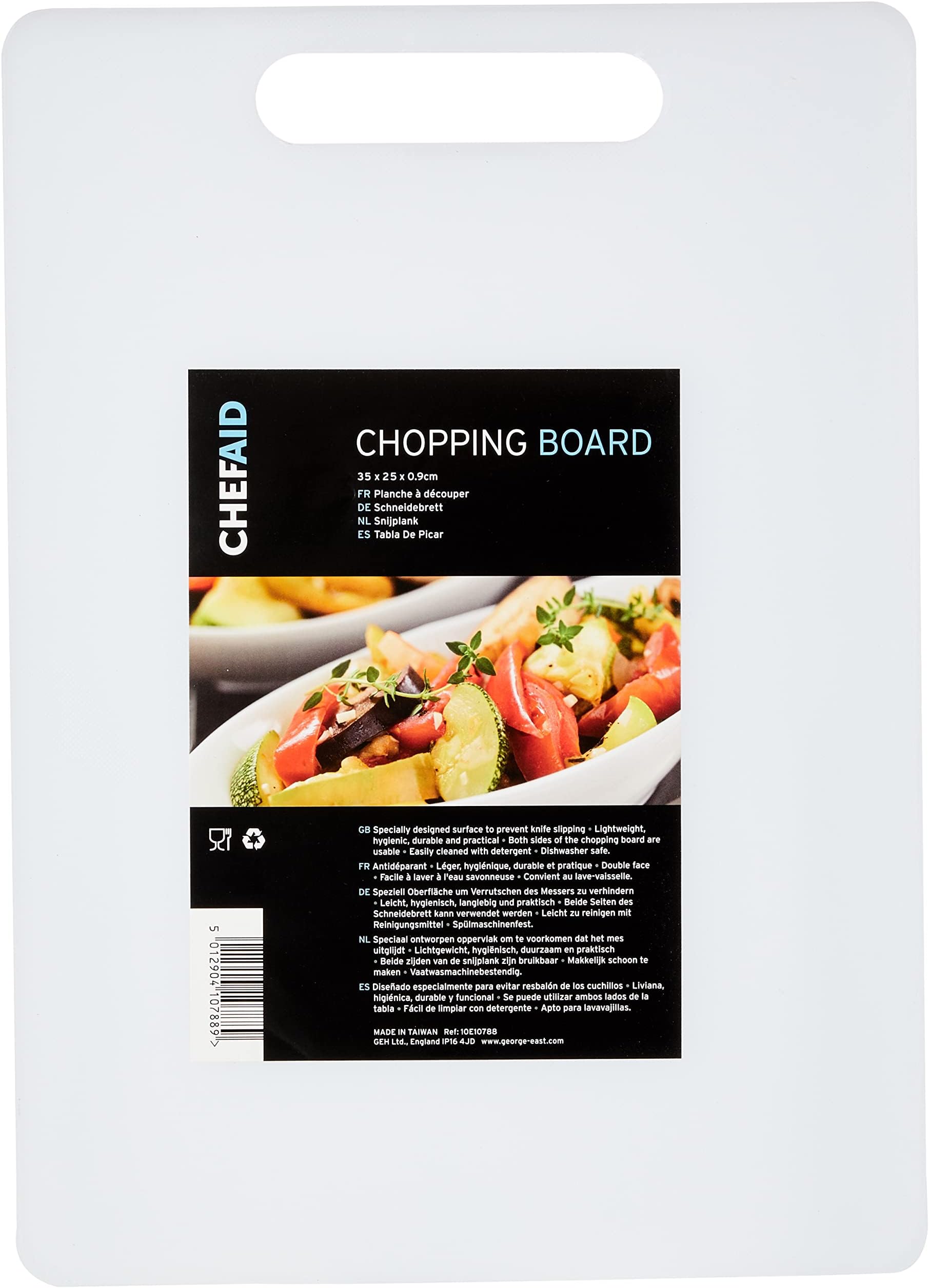 Chef Aid Red Poly Chopping Board, multipurpose anti-slip surface, easy ...