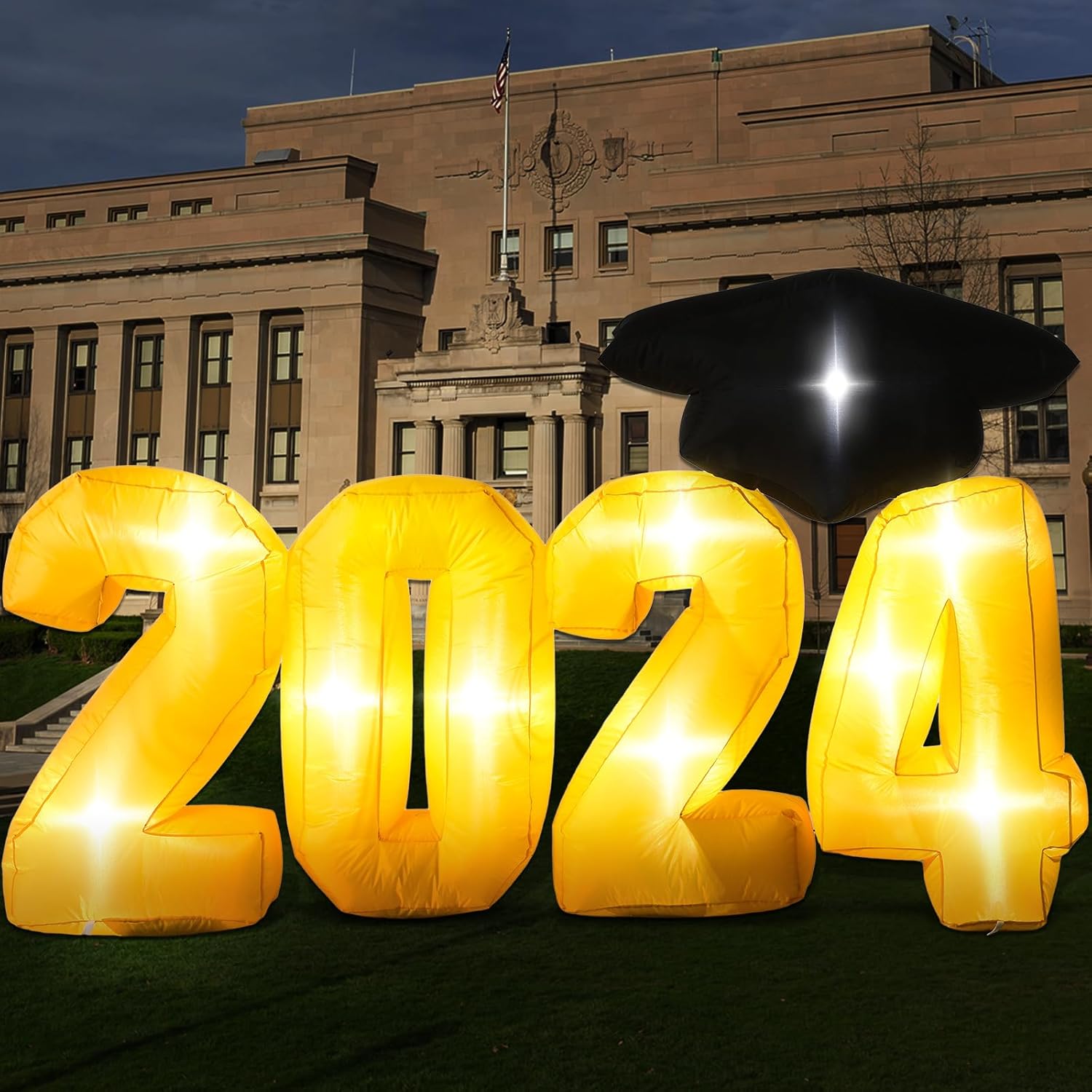 Amazon.com: Halloscume 5.6 ft 2024 Inflatable Graduation Party ...