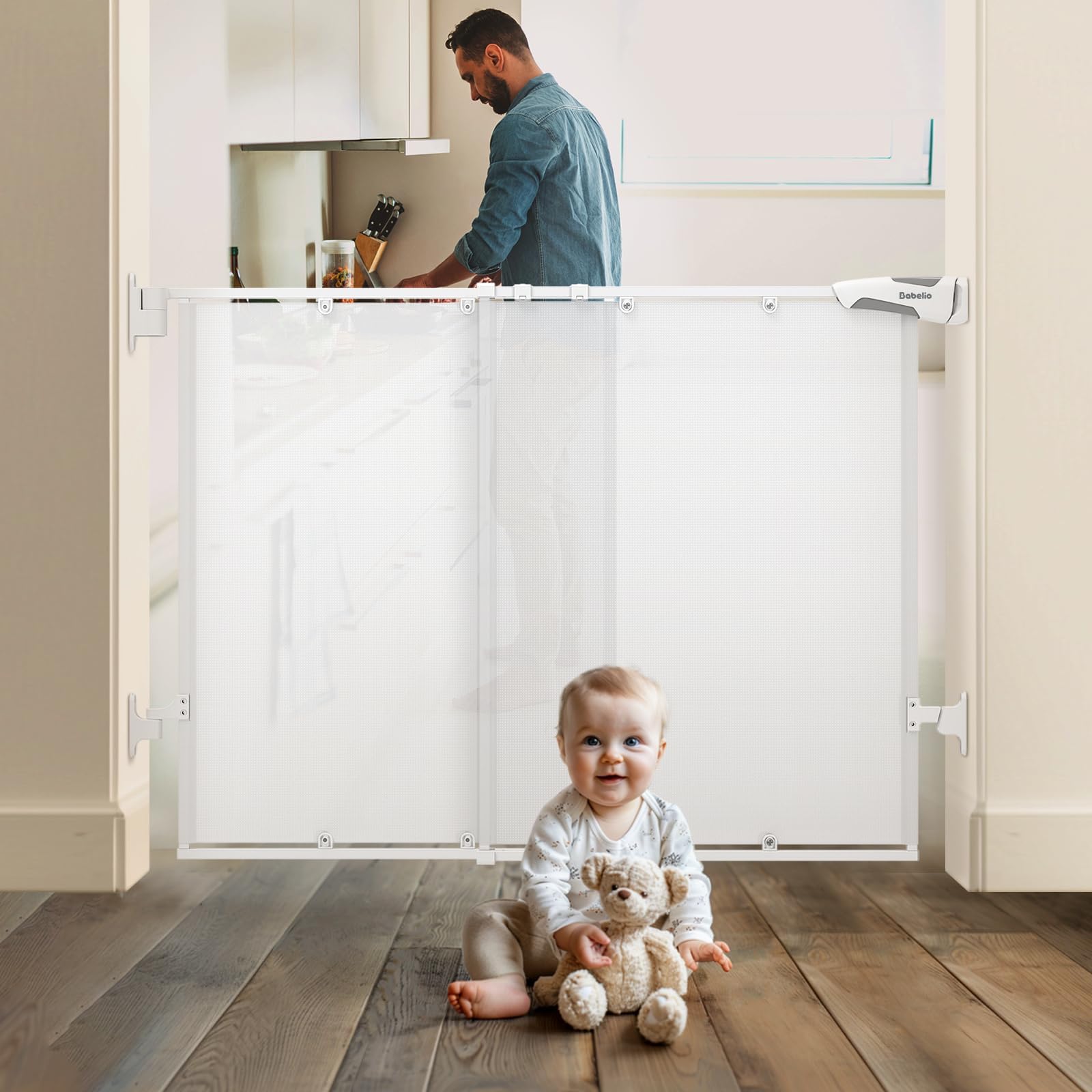 Amazon.com: Evenflo Easy Walk-Thru Clear Gate, Clear : Baby