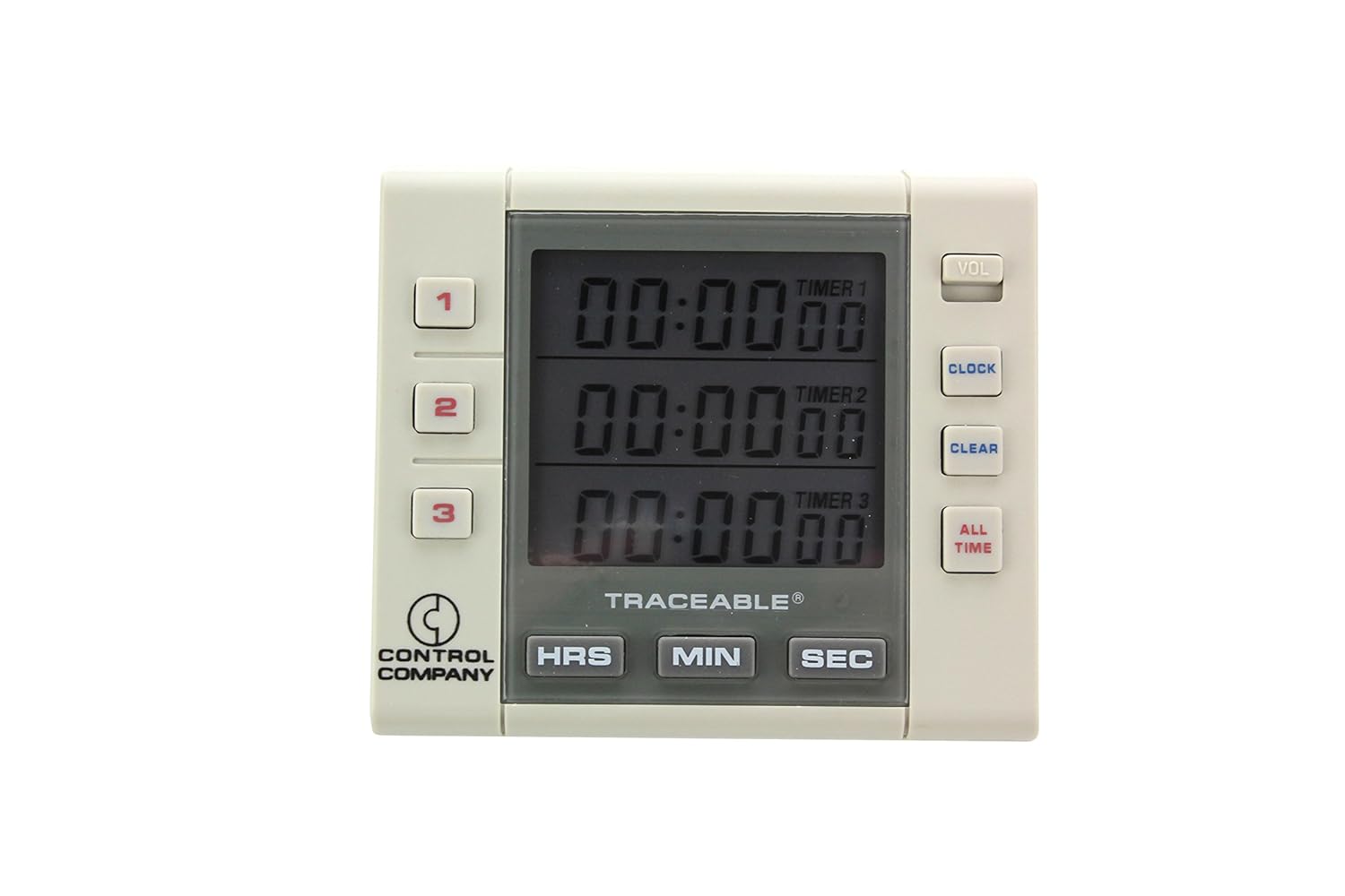 Midland Scientific Control 5000 EA Control Company Traceable Three-Channel Alarm Timer, 1 ...