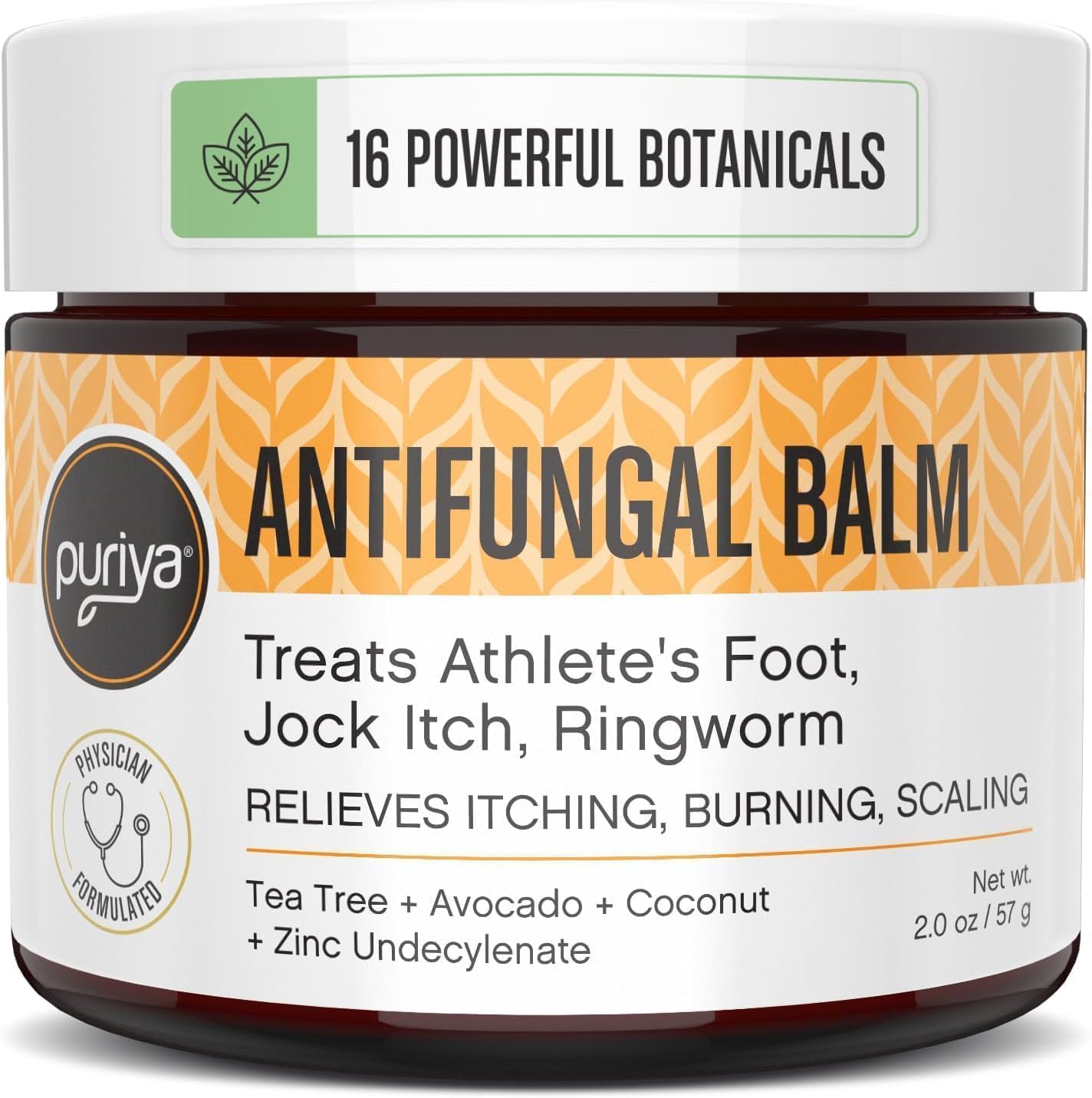 Amazon.com: Puriya Tea Tree Oil Antifungal Cream, Plant-Powered ...