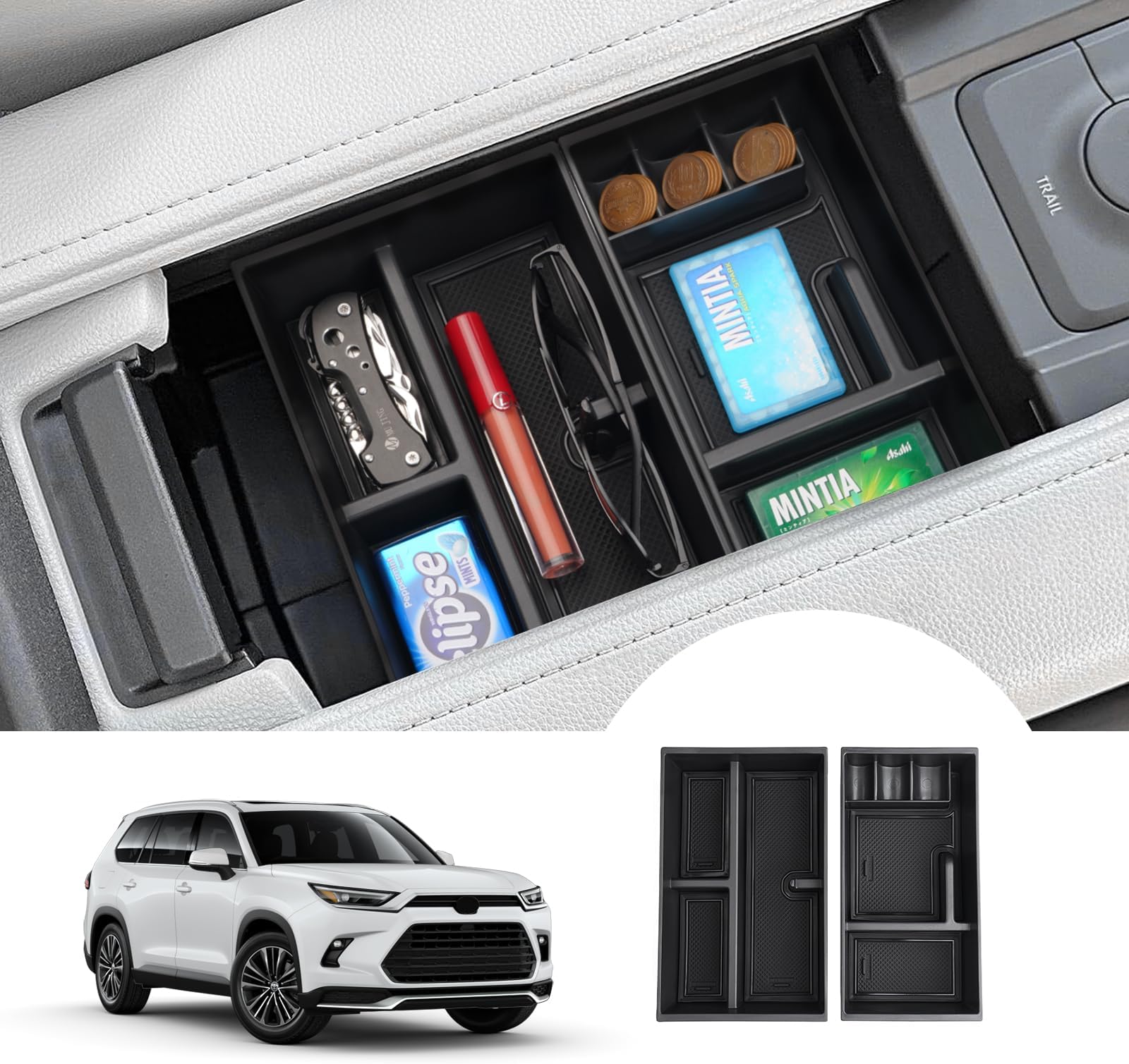 Amazon.com: YPHUIKI Center Console Dash Organizer Compatible with 2024 ...