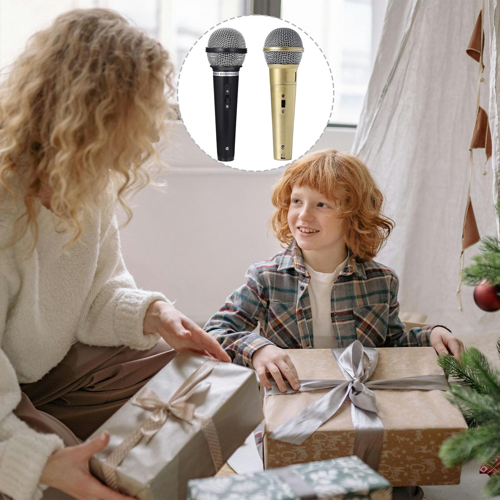 2 Pack Toy Microphone, Fake Microphone, Microphone Prop for Kids, Mini ...