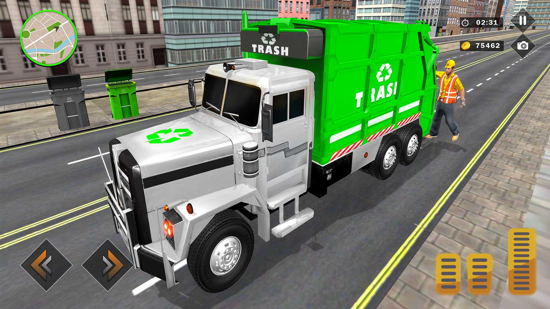 Garbage Trash Truck Simulator: Dumper Truck Junk Cleaner Game: City ...