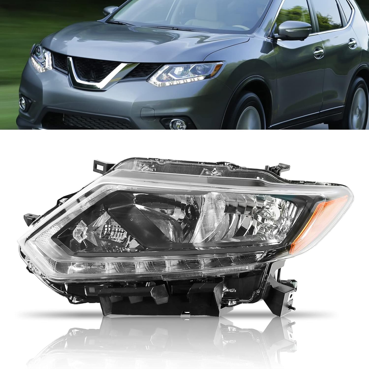 BoardRoad Headlight Assembly Compatible with 2014 2015 2016 Nissan ...