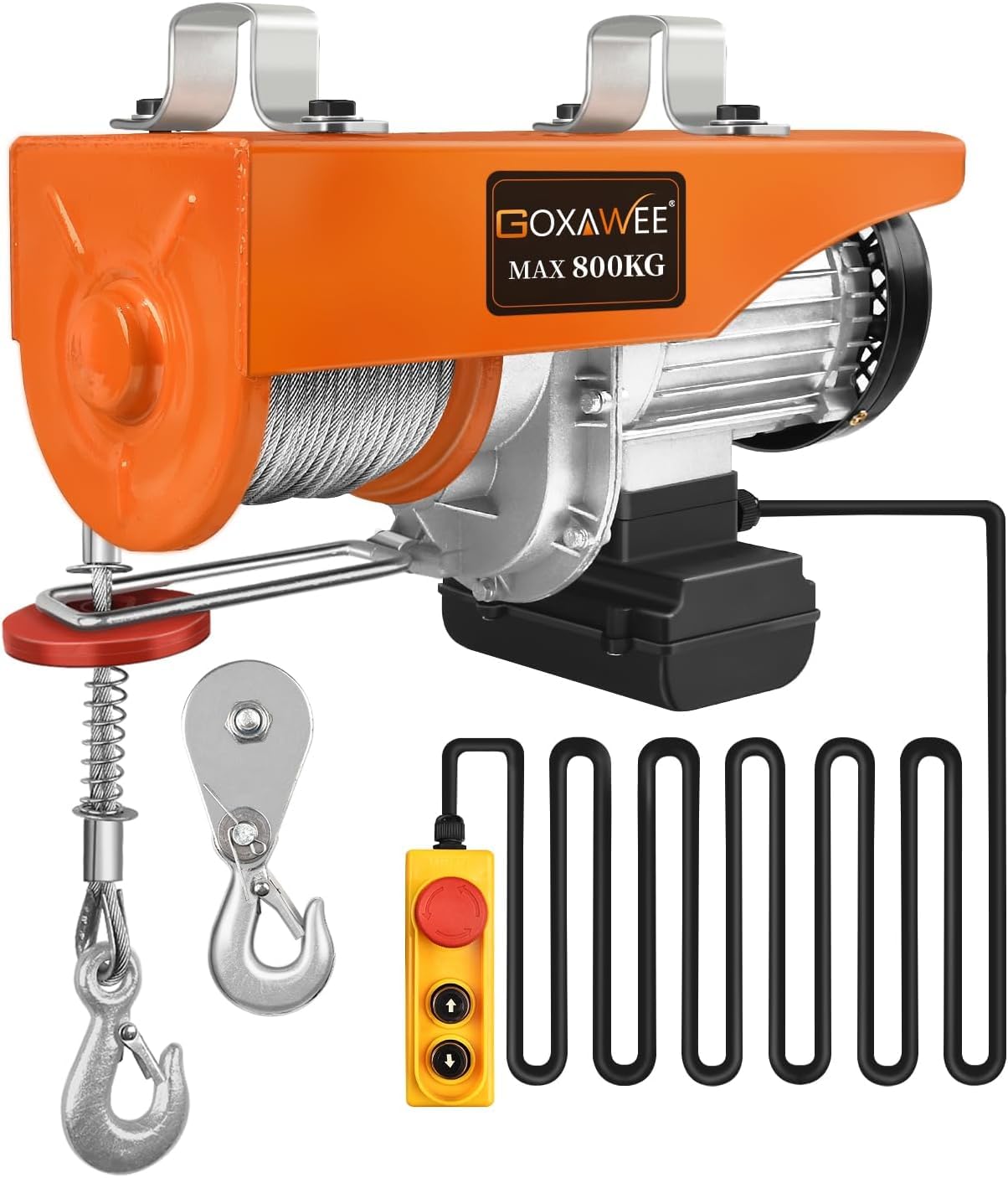 GOXAWEE Polipasto Electrico 110V, Carga Máx 800 Kg Polipasto Eléctrico ...