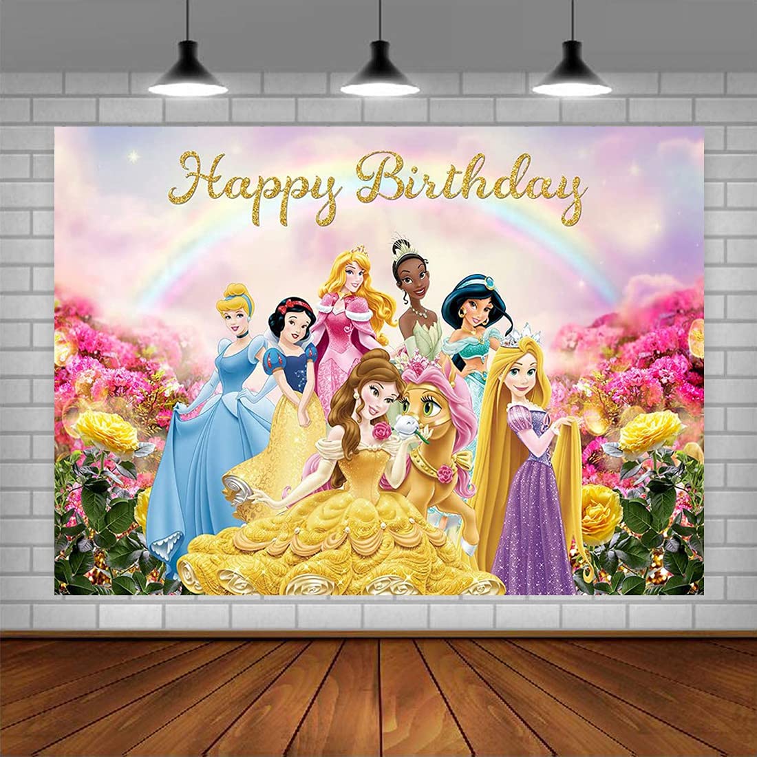 Buy Disney Princess Backdrop | Birthday Party Background Supplies ...