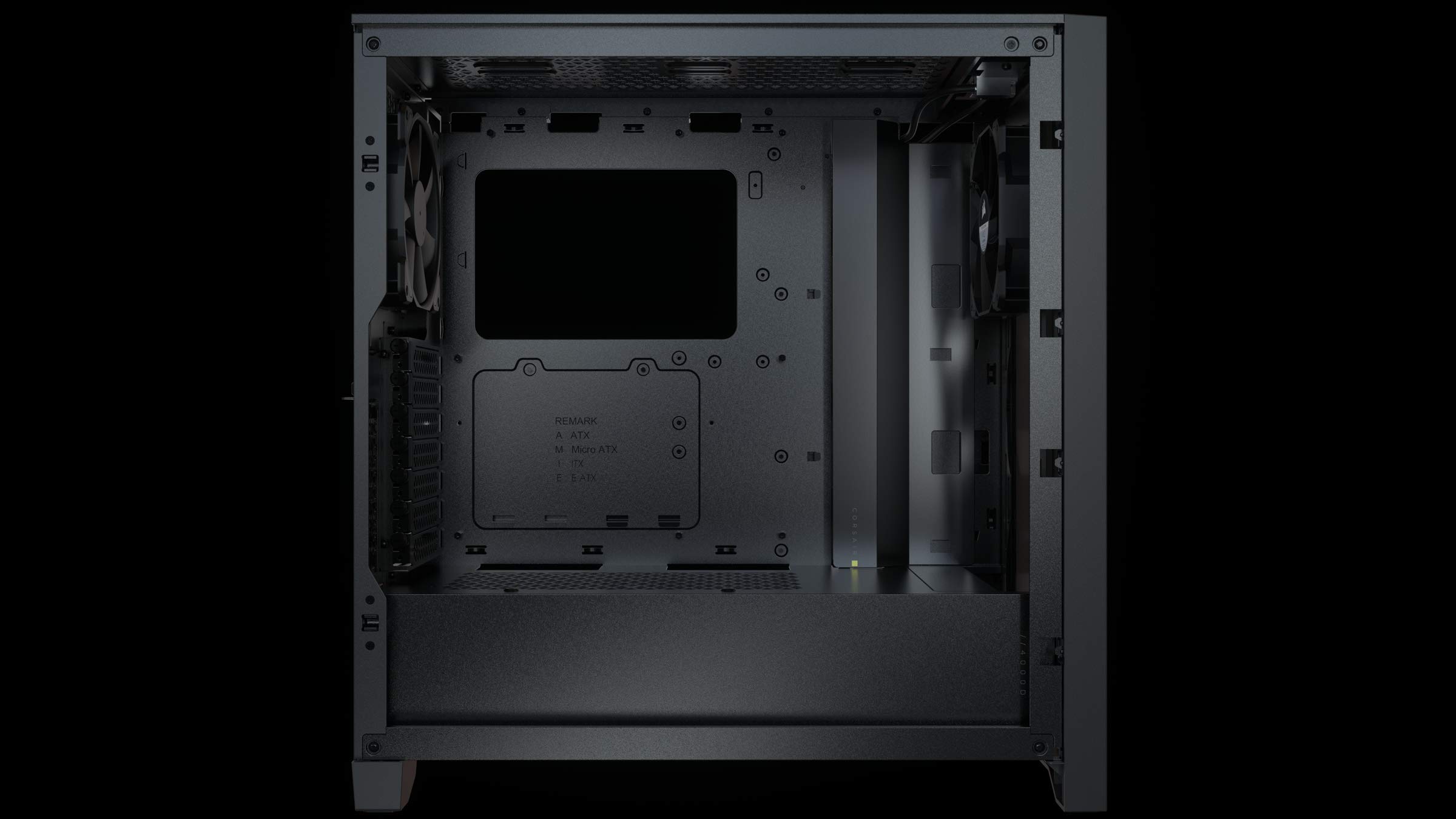 Corsair 4000D Tempered Glass Mid-Tower ATX Case (Solid Steel Front ...