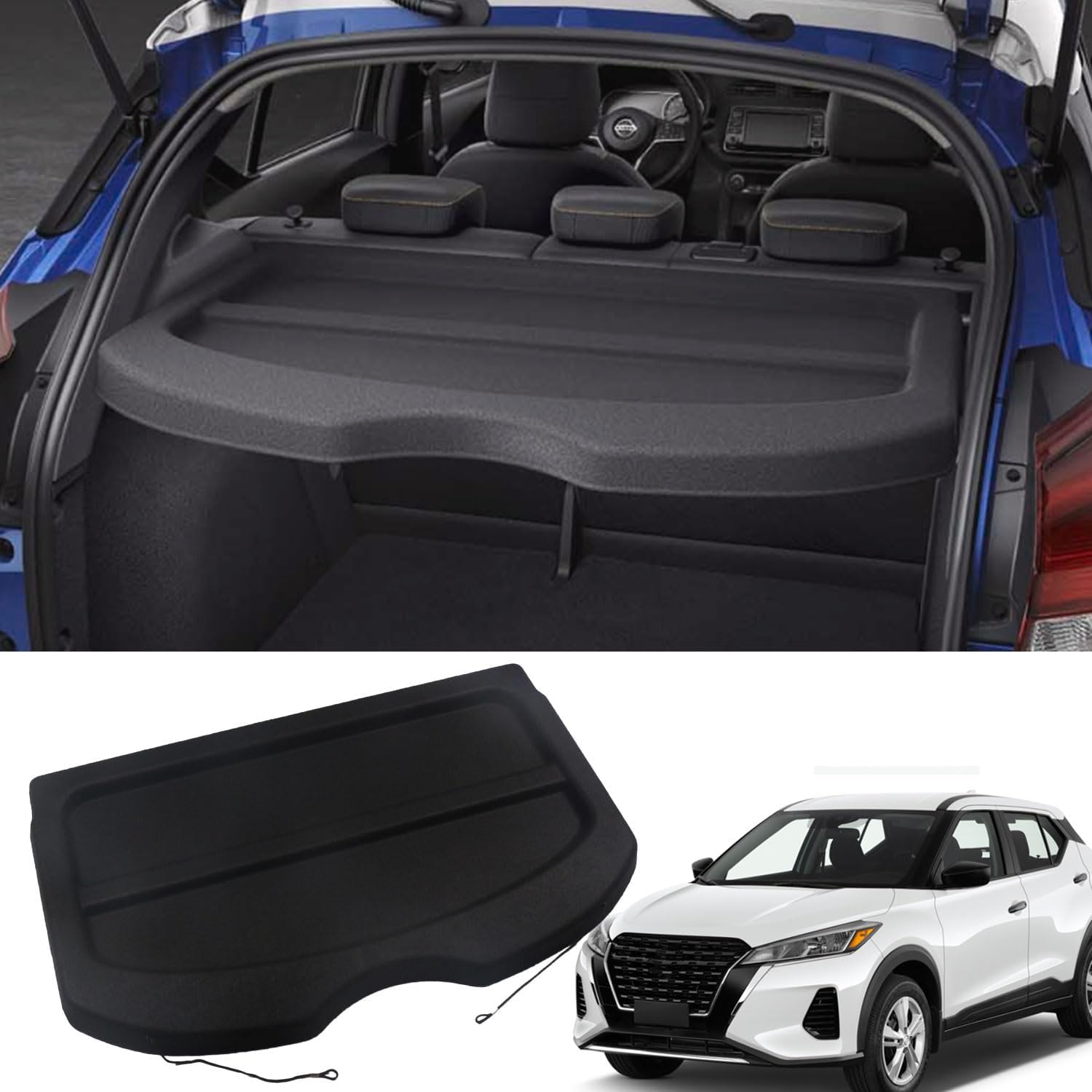 Amazon.com: Marretoo for Nissan Kicks Cargo Cover 2024 2018 2019 2020 ...