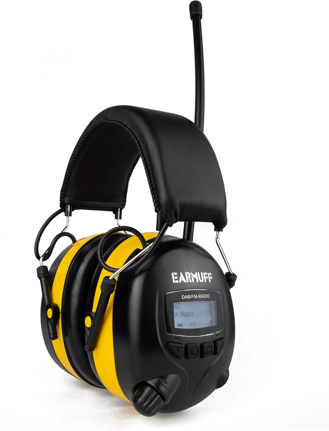 FM/DAB+ Digital Radio, 31 dB Original "Earmuff" with Preset Channel ...