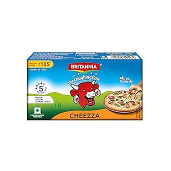 Britannia The Laughing Cow Cheezza Cheese Pizza, 200g Pack : Amazon.in ...