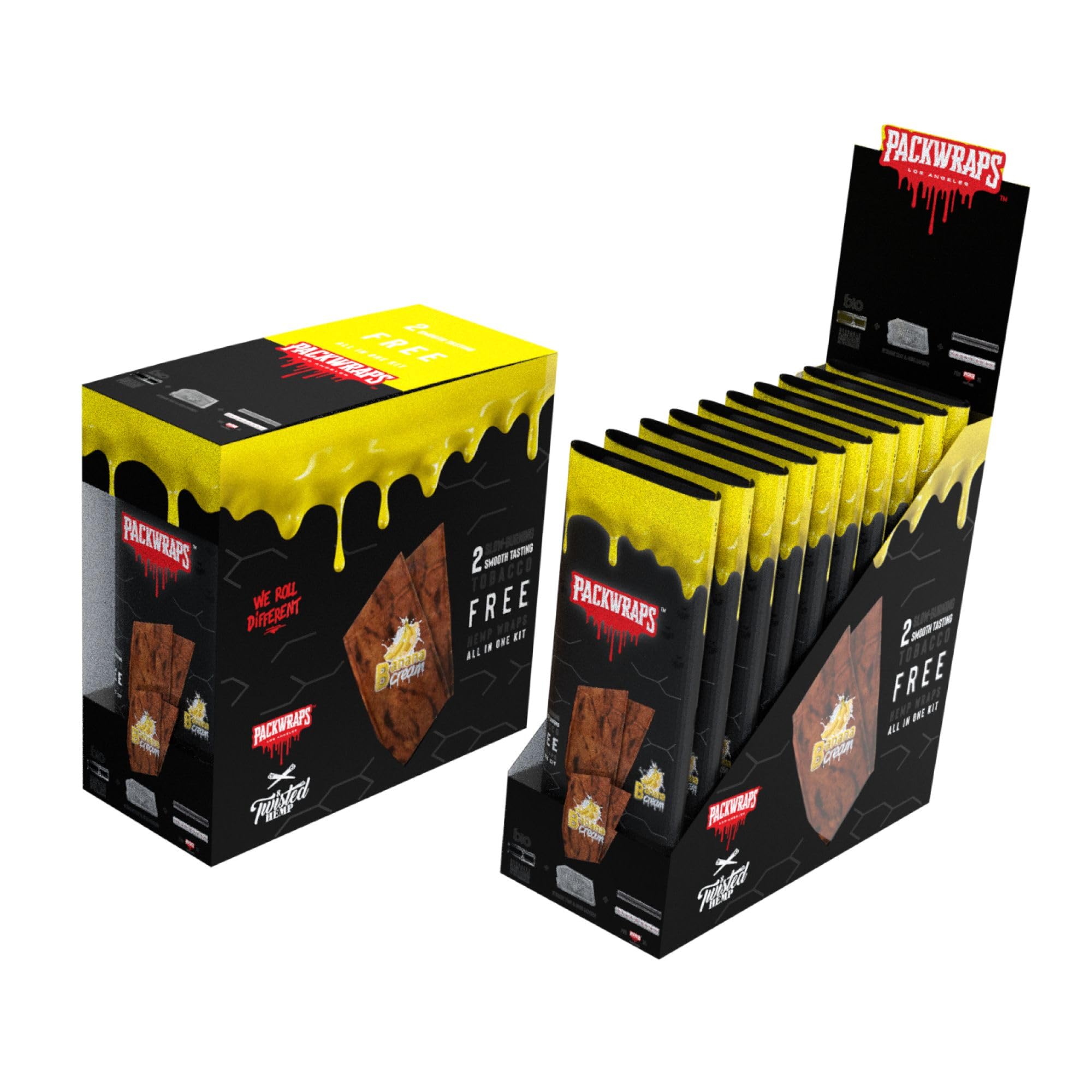 Amazon.com: PackWraps Natural 3-in-1 Herbal Rolling Papers Hemp Wraps ...