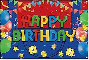 Amazon.com: Cartoon Brother Birthday Party backdrop-5x3ft Photography ...