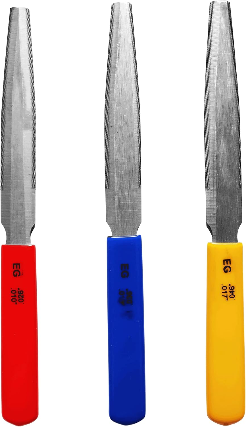 Amazon.com: Bogart Double Edge Nut Slotting Files Maintenance Set ...