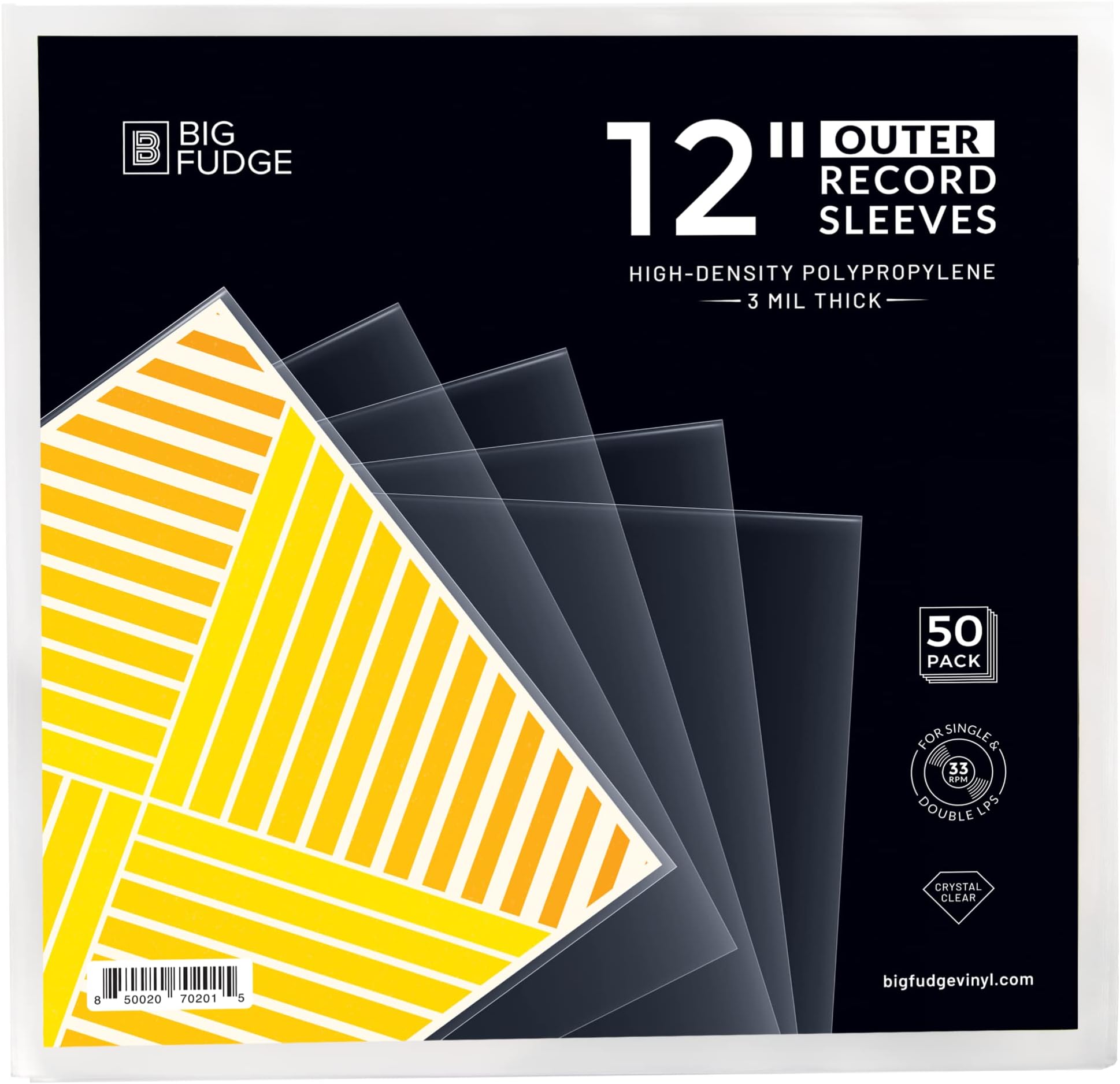 Amazon.com : The Authentic Original 12 Inch LP Record Outer Sleeve - 40 ...