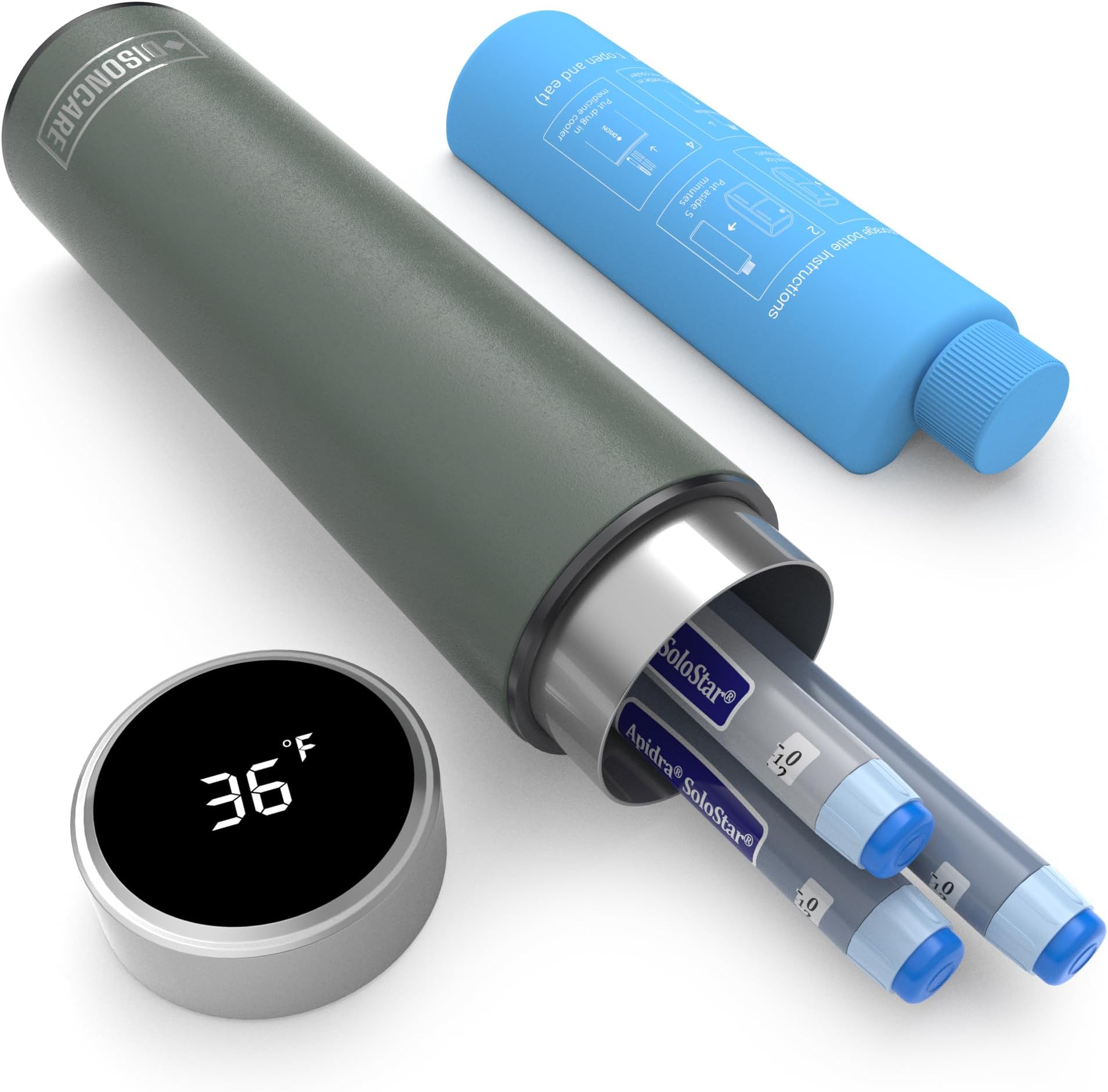 Amazon.com: DISONCARE Odyssey 60H Insulin Cooler Travel case Digital ...