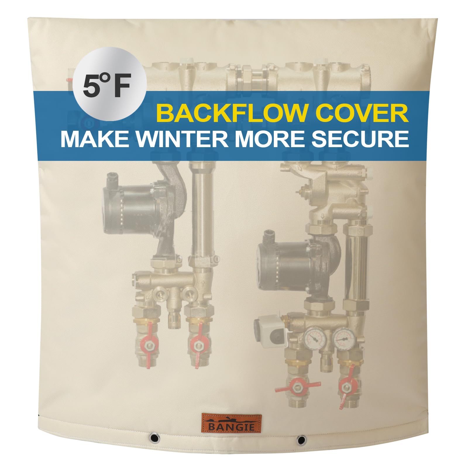 BANGIE Backflow Preventer Insulation Cover - 5 Layers of Protection ...