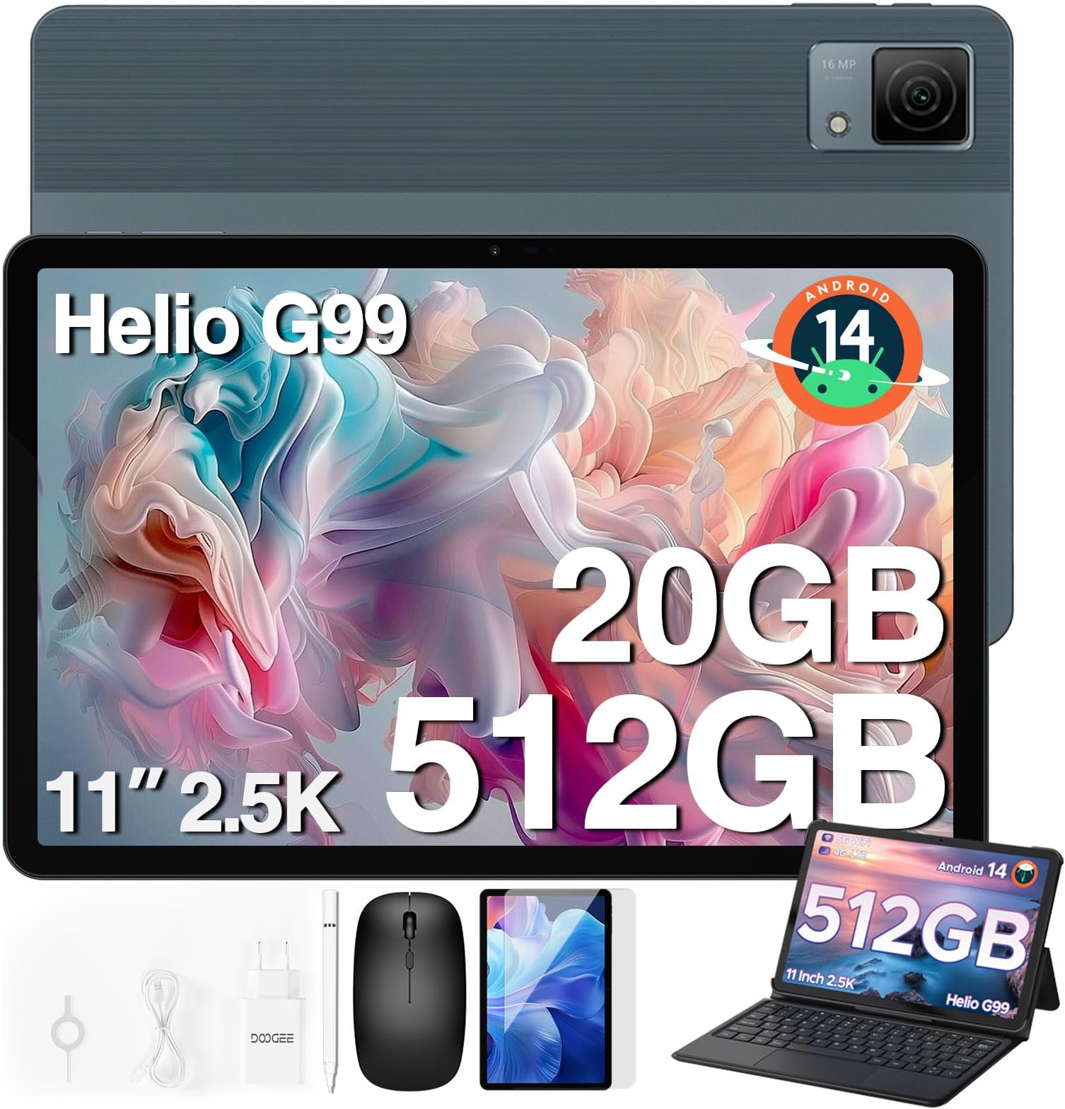 TECLAST T65MAX Tablette 13 Pouces, Helio G99 Octa-Core 2.2GHz, 4G LTE ...