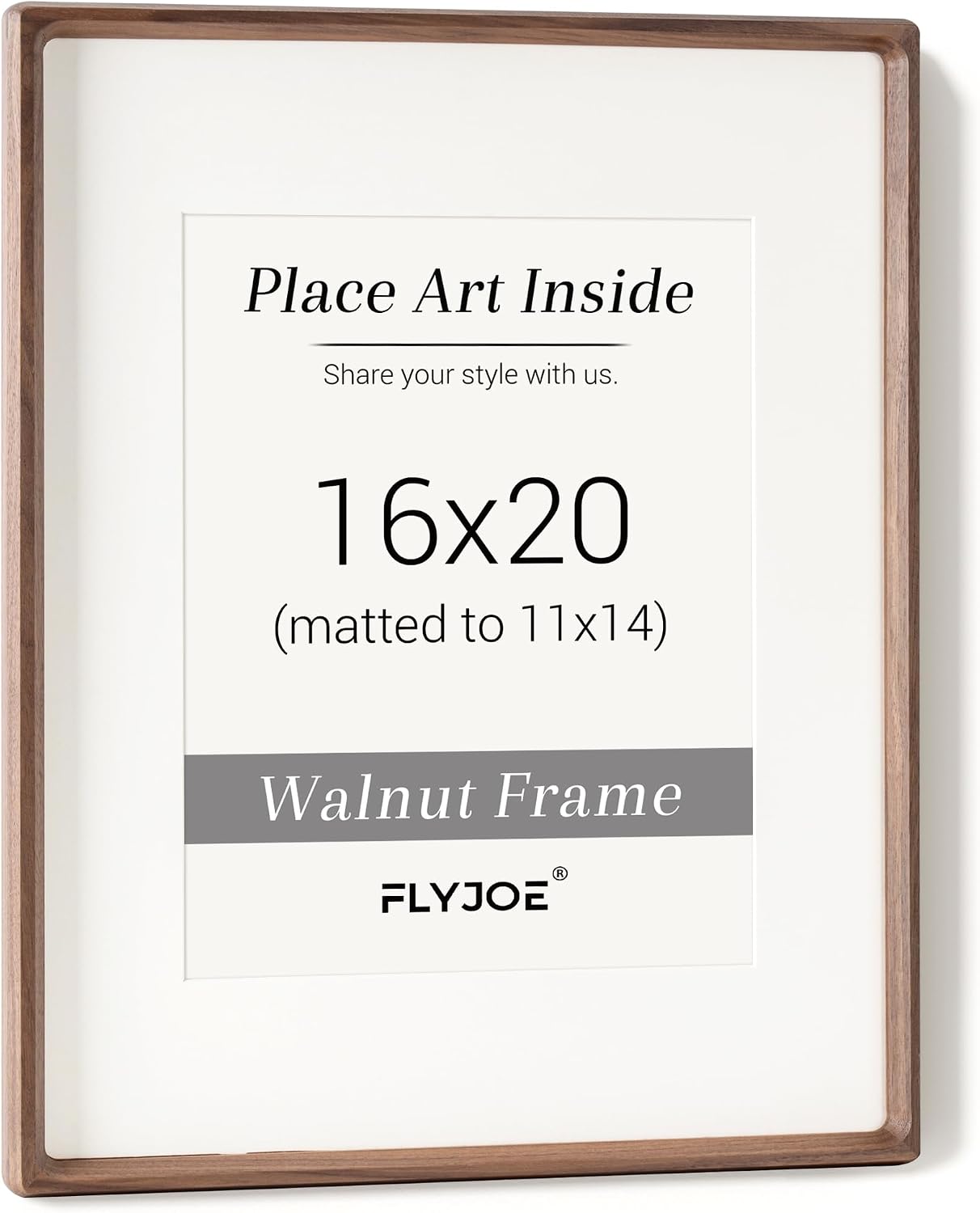 Amazon.com - 16 x 20 Picture Frame, USA-Sourced Natural Walnut Wood ...