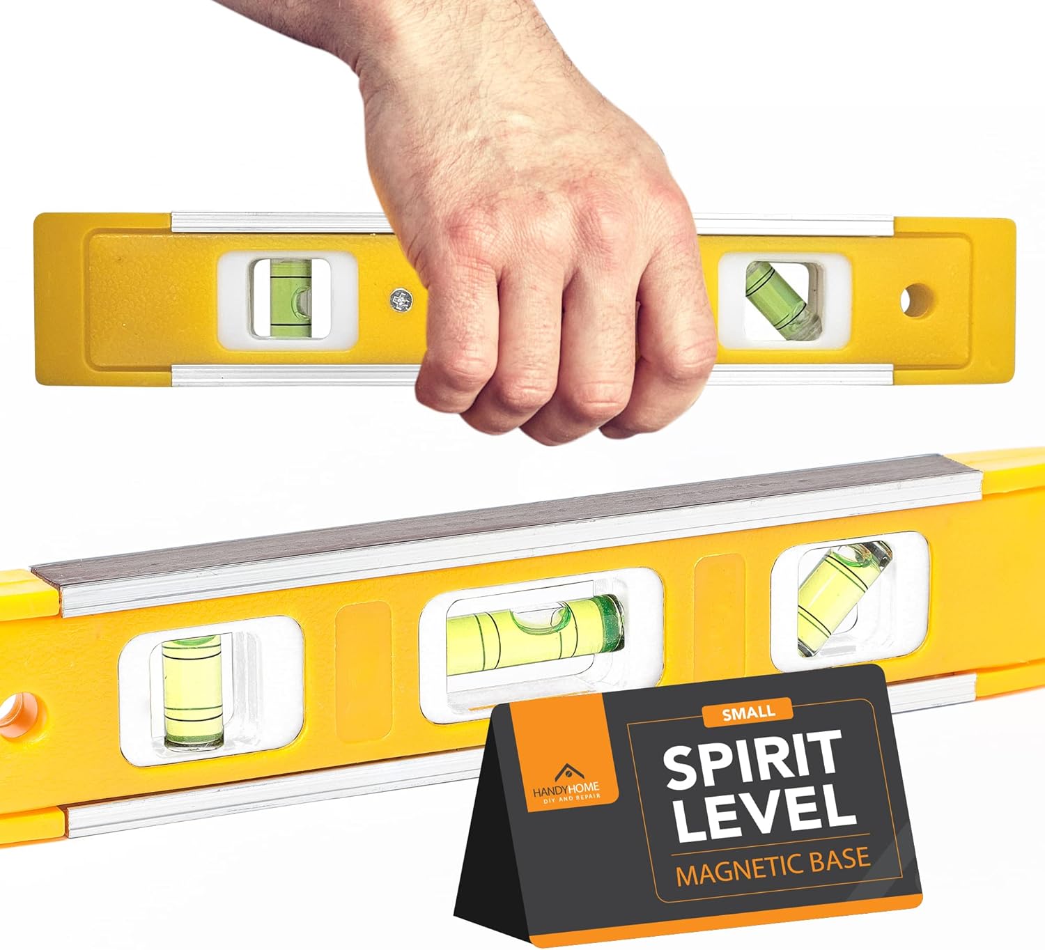 9 Inch Magnetic Spirit Level Small | 45, 90, 180 Degrees Magnetic Level ...