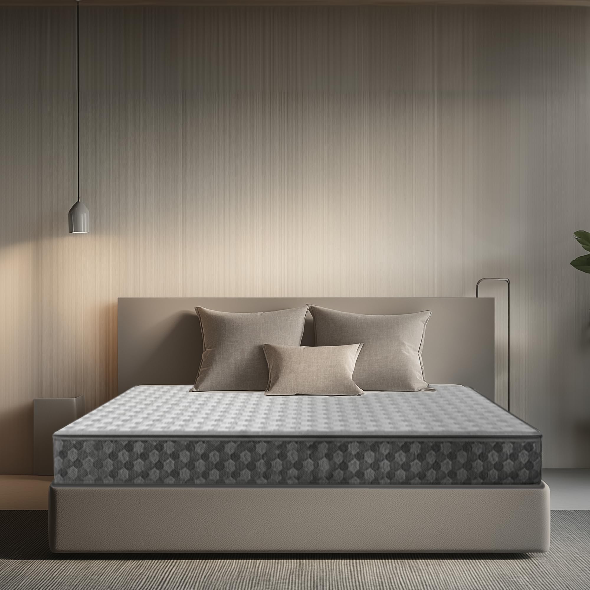 Sleepwell Stargold Mattress | Profiled HR Foam | Medium Firm | Anti ...