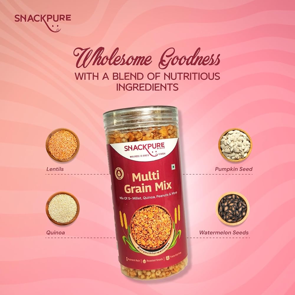 SNACKPURE BY ZUARI Multi Grain Mix | Palm Oil Free | Nepal | Ubuy