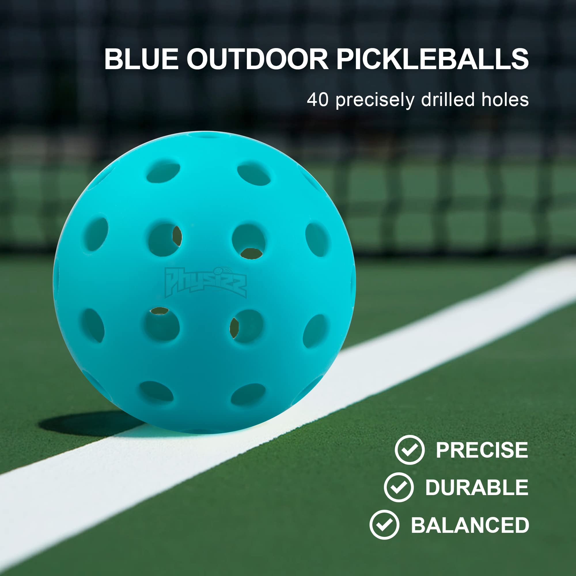 Snapklik.com : PHYSIZZ Pickleballs Pickleball Balls Outdoor Or Indoor ...