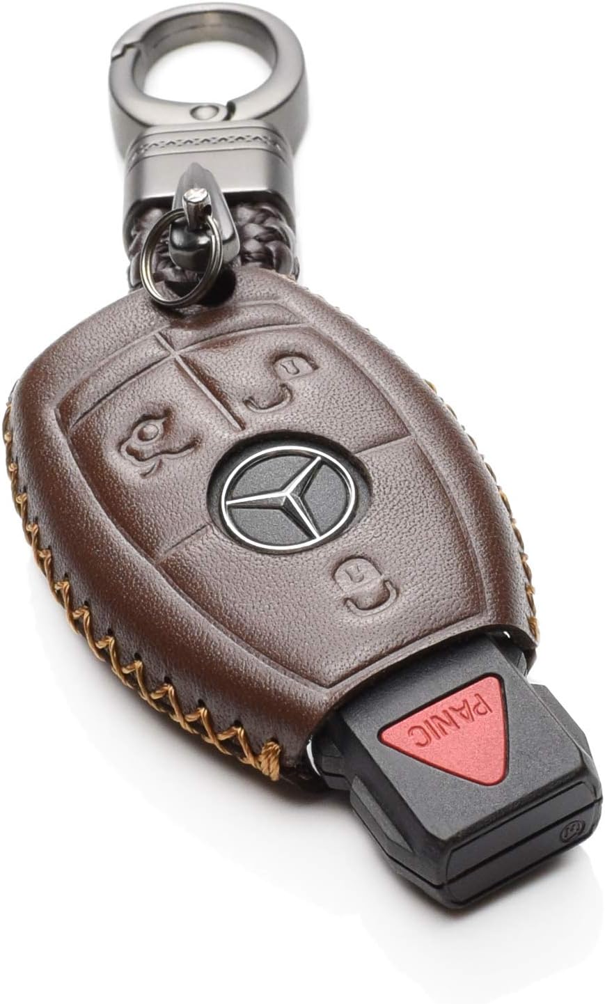 Amazon.com: Vitodeco Leather Keyless Entry Remote Control Smart Key ...