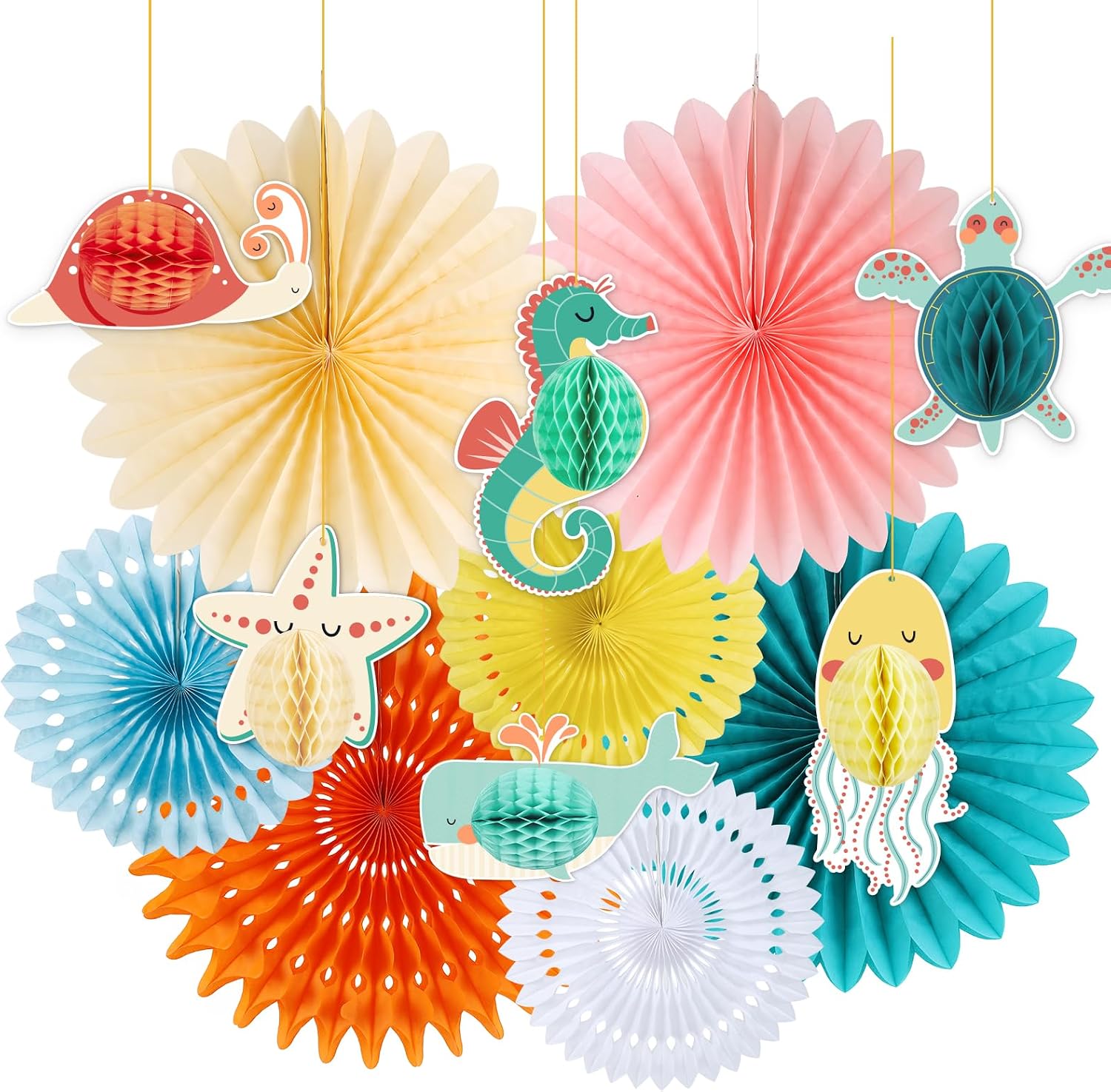 Amazon.com: SUNBEAUTY Under The Sea Party Decorations Sea Animals ...