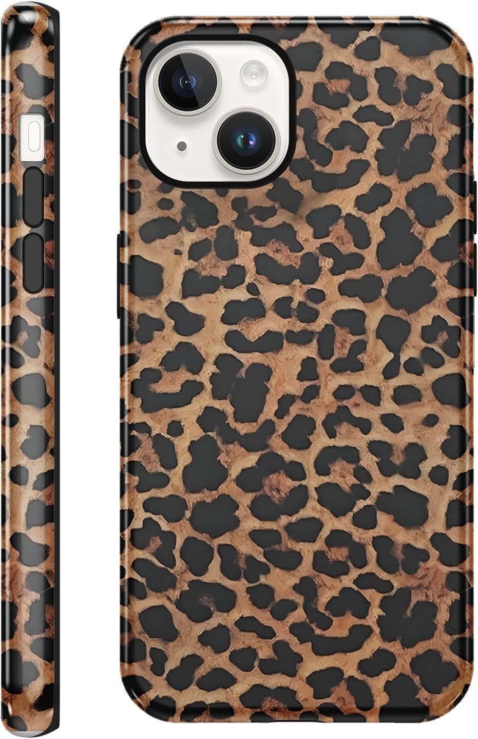 Amazon.com: Yomjew Cute Cheetah Print Phone Case for iPhone 13 / iPhone ...