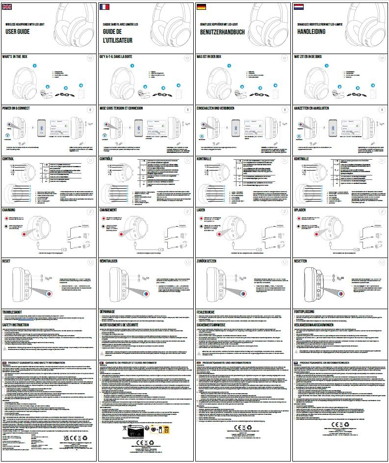 OTL Technologies SM1255 Super Mario LED Light Up Foldable Wireless ...