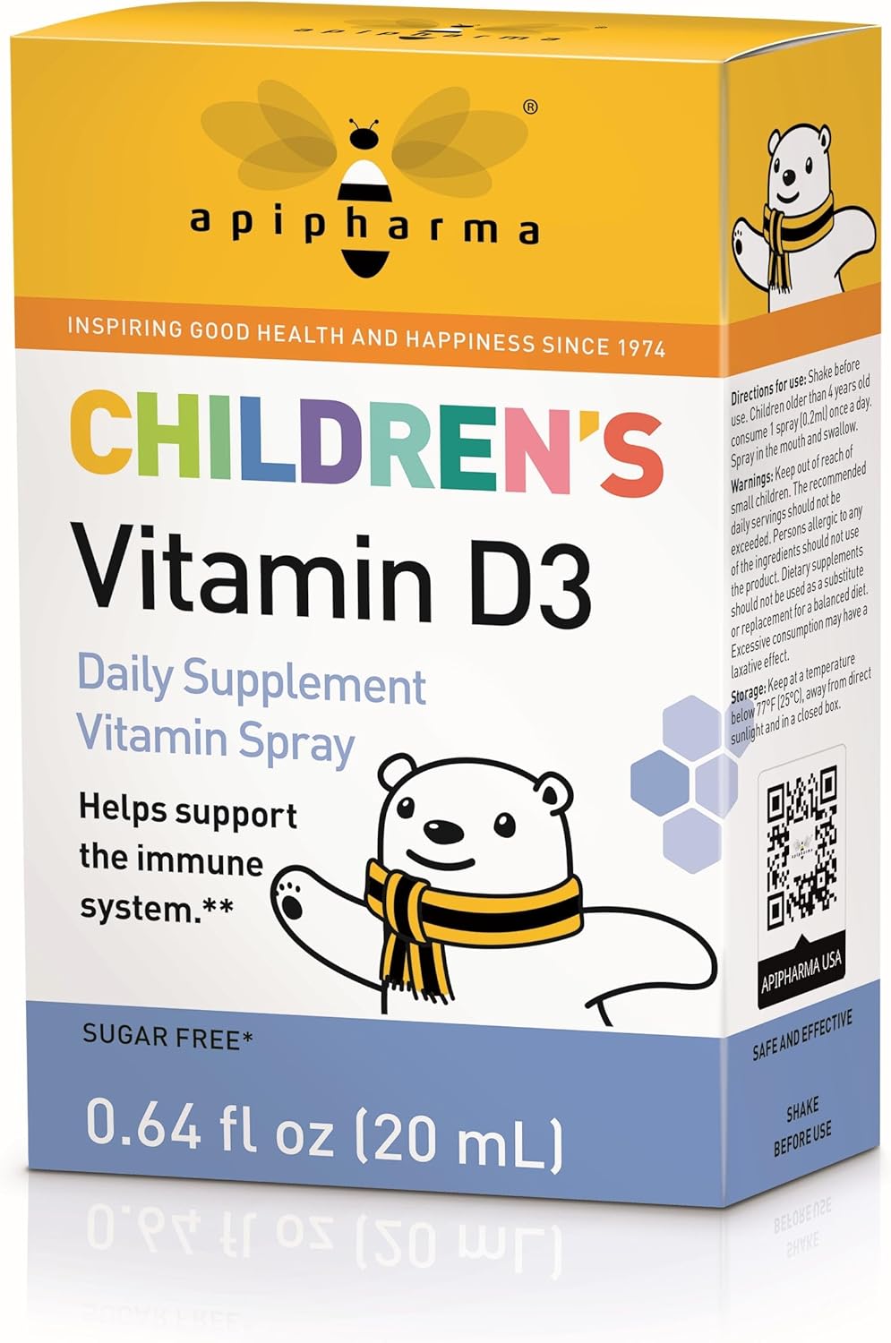 Amazon.com: apipharma Children's Vitamin D3 Supplement Spray - Easy to ...