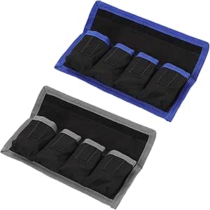 Amazon.com: PATIKIL Camera Battery Pouch Case, 4 Pocket Nylon DSLR ...