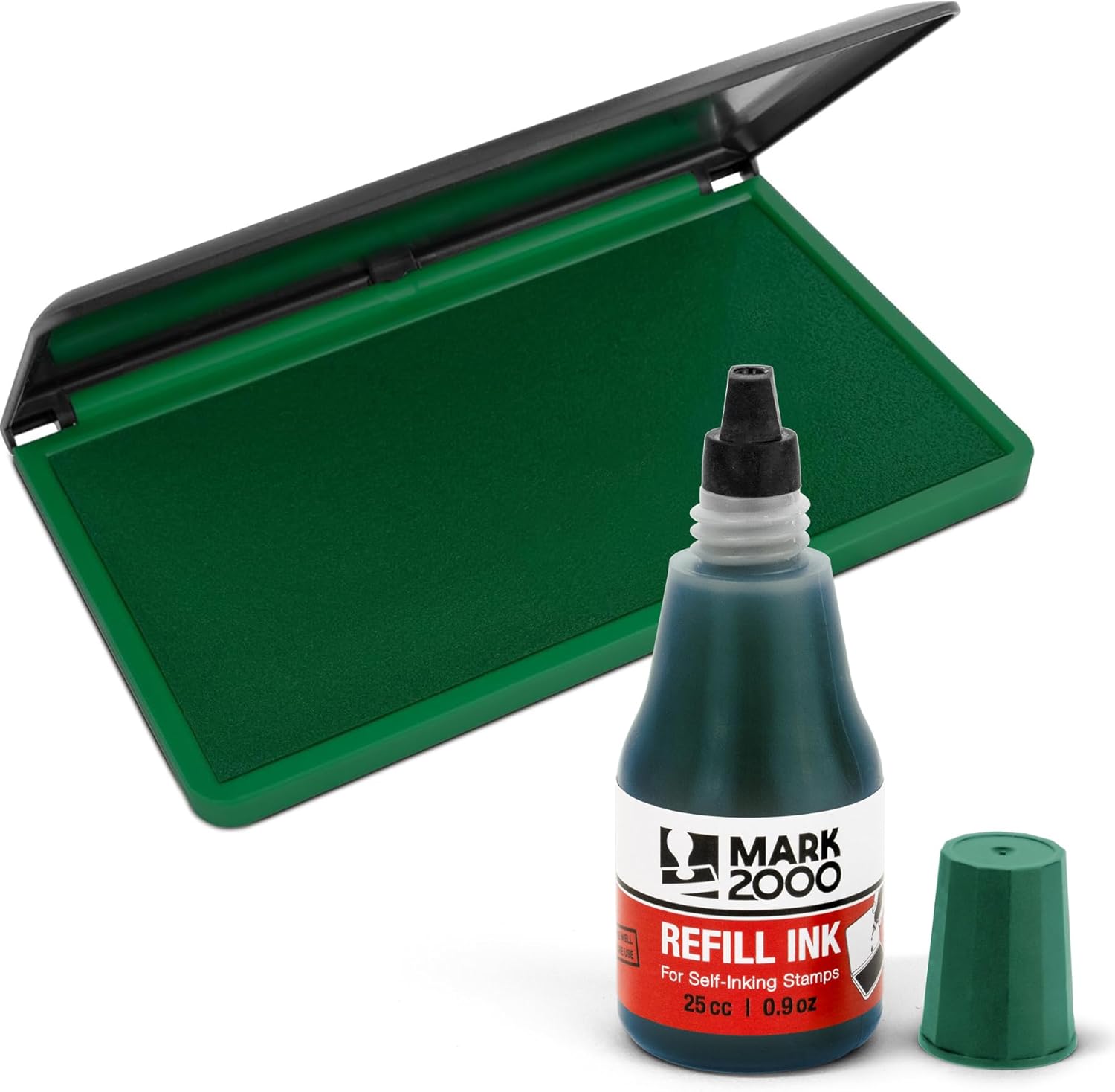 Amazon.com : Mark 2000 Premium Green Self-Inking Refill Ink + Stamp Pad ...