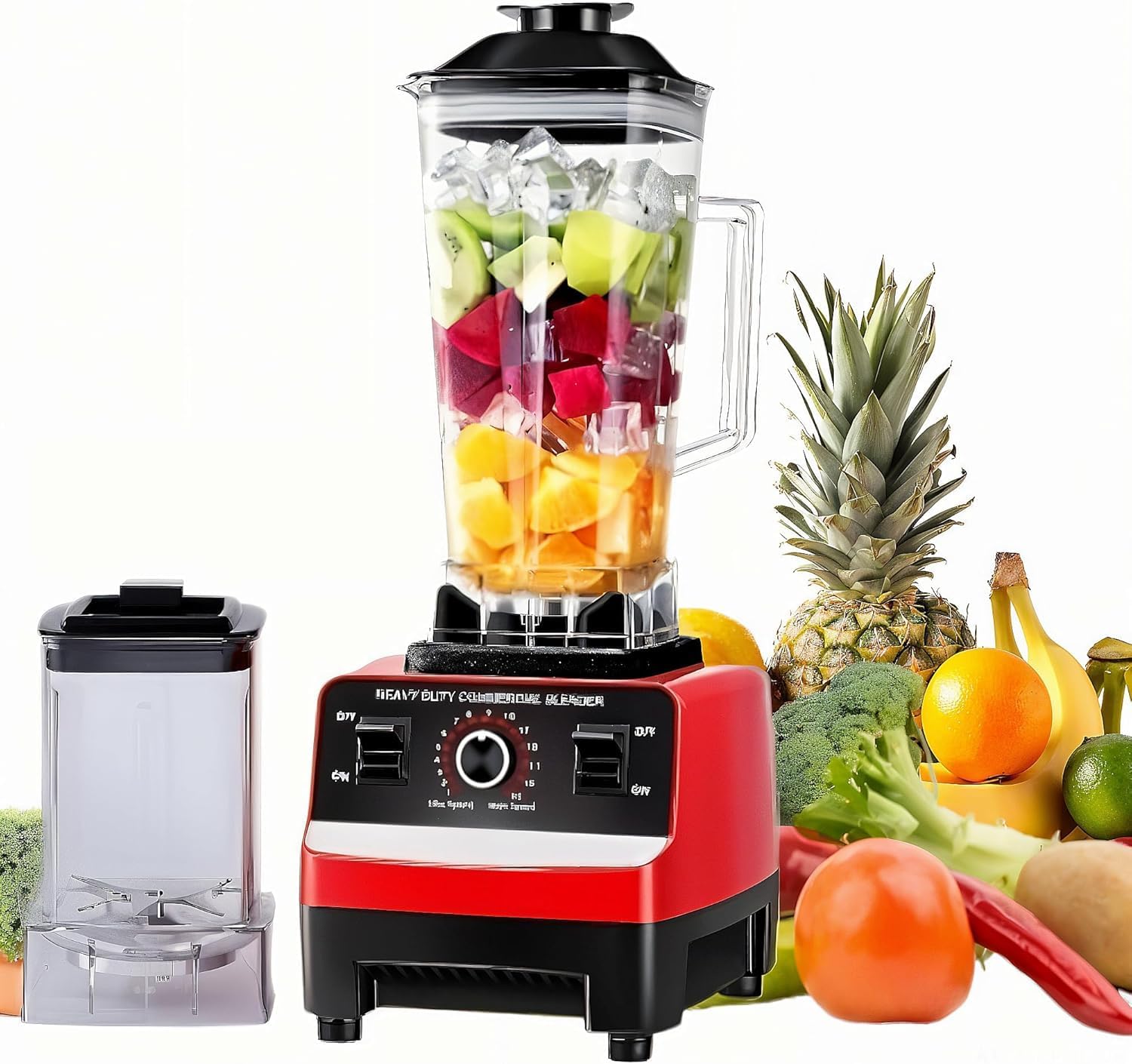 Heavy Duty Blender 4500 Watts 2.5 L + 1 L Jar Blender Juicer, For ...