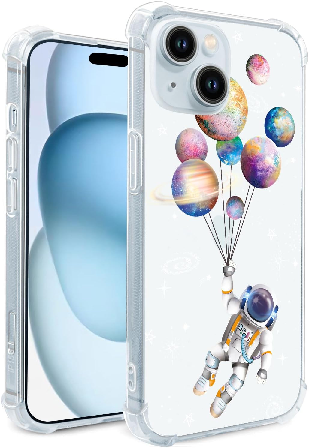 Amazon.com: Hi Space Compatible with iPhone 15 Case Astronaut Planet ...