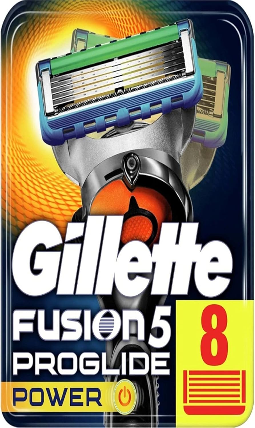 Gillette Fusion5 ProGlide Power Razor Blades For Men : Amazon.co.uk ...