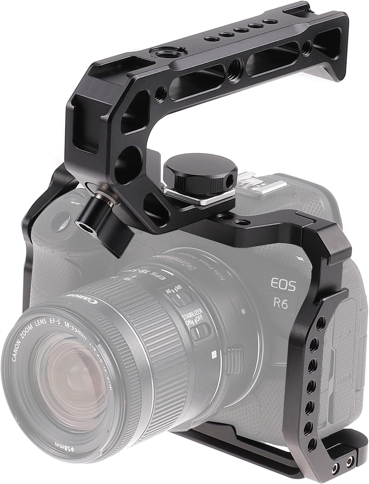 Amazon.com : Hersmay R5 R6 Cage with Top Handle,Aluminium Alloy Camera ...