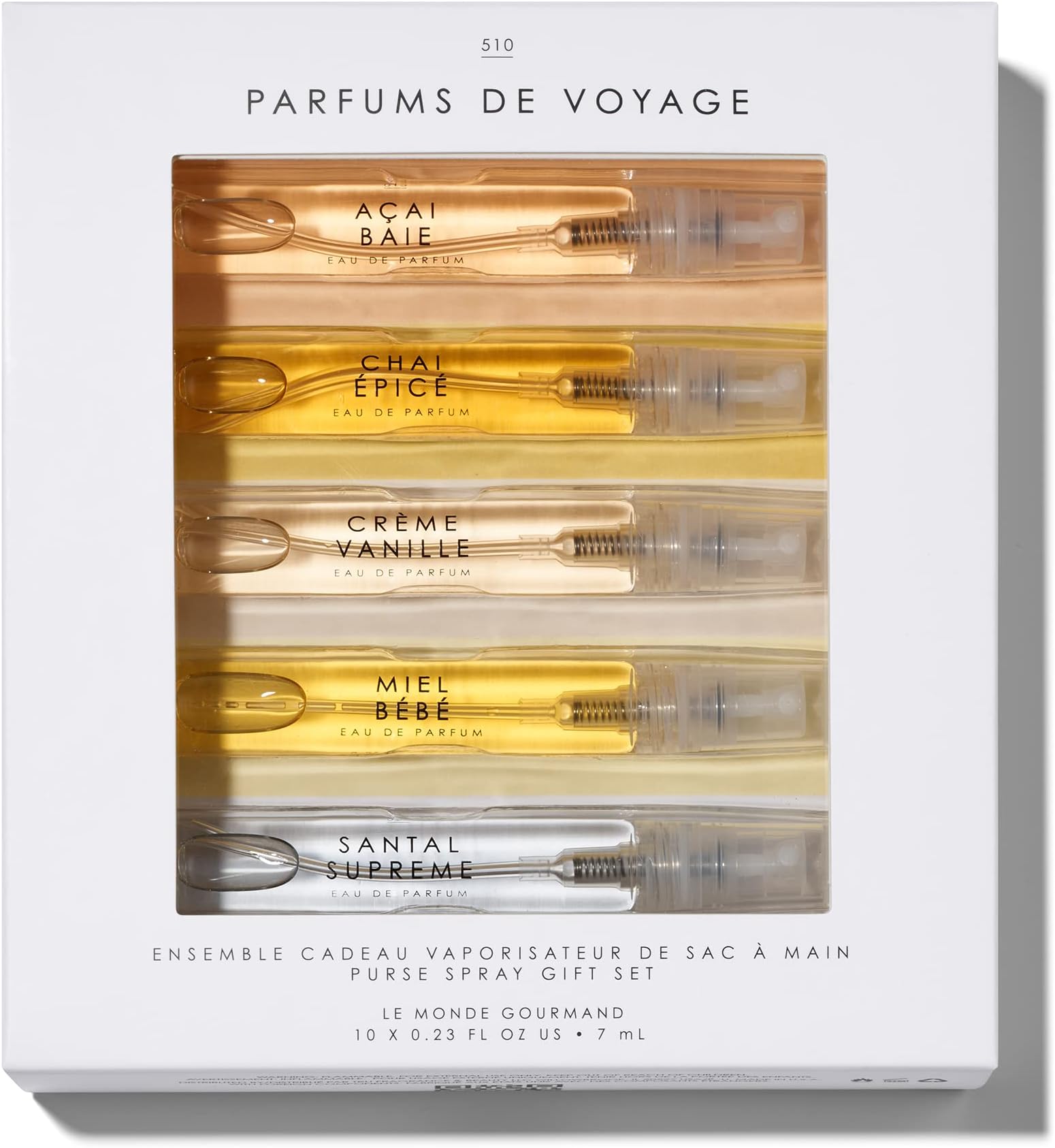 Amazon.com : Le Monde Gourmand Parfum de Voyage 10 Piece Purse Spray ...