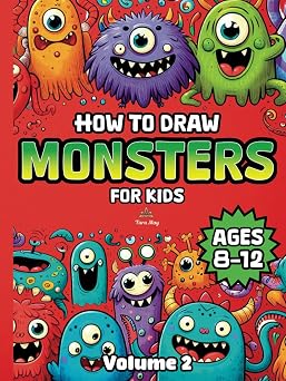 How to Draw Monsters for Kids Ages 8-12: Step-by-Step Monster Drawing ...
