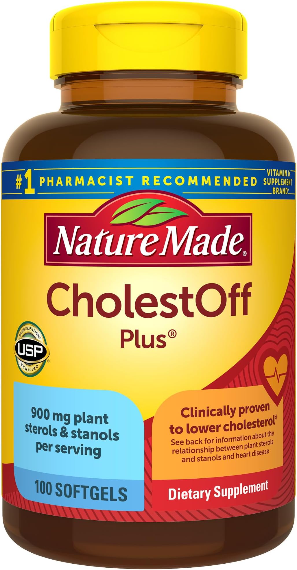Amazon.com: CholestOff Plus, clinially Proven to Lower Cholesterol, 210 ...