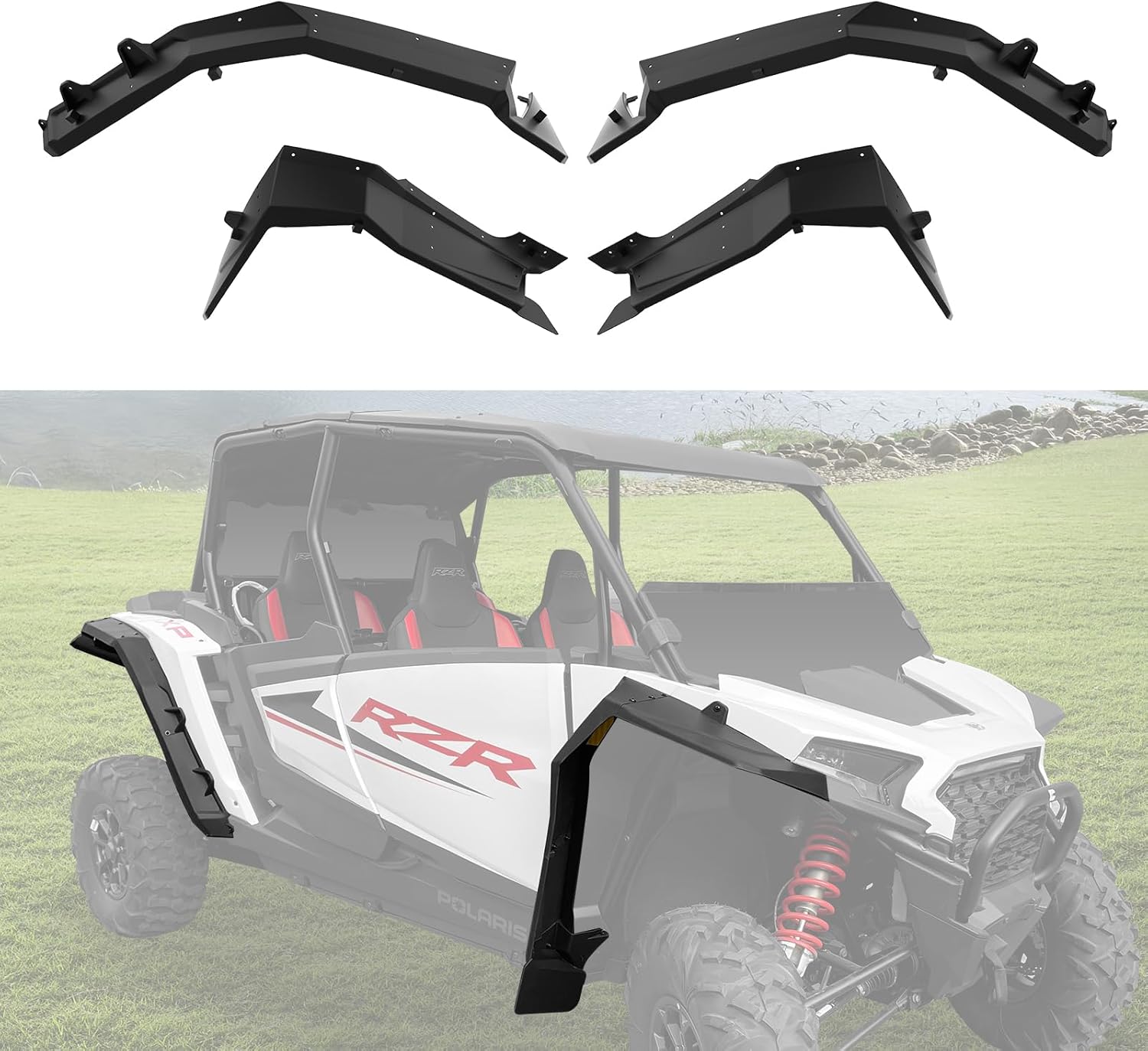Amazon.com: LitMiRaCle Wider Fender Flares Kit for Polaris RZR XP 1000 ...