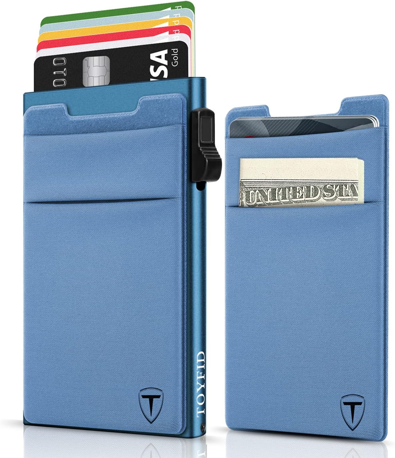 Amazon.com: TOYFID Slim Wallet for Men and Women,Pop Up Credit Card ...