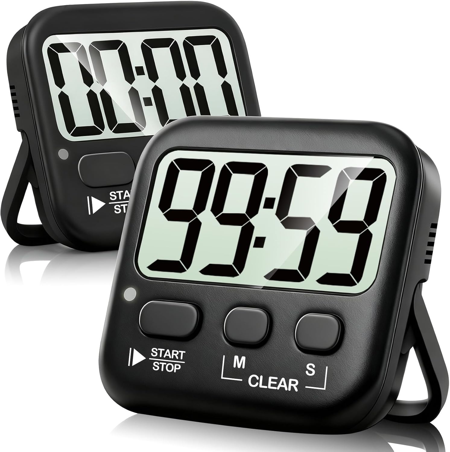Amazon.com: Antonki 2 Pack Digital Timer for Kids, Magnetic Countdown ...