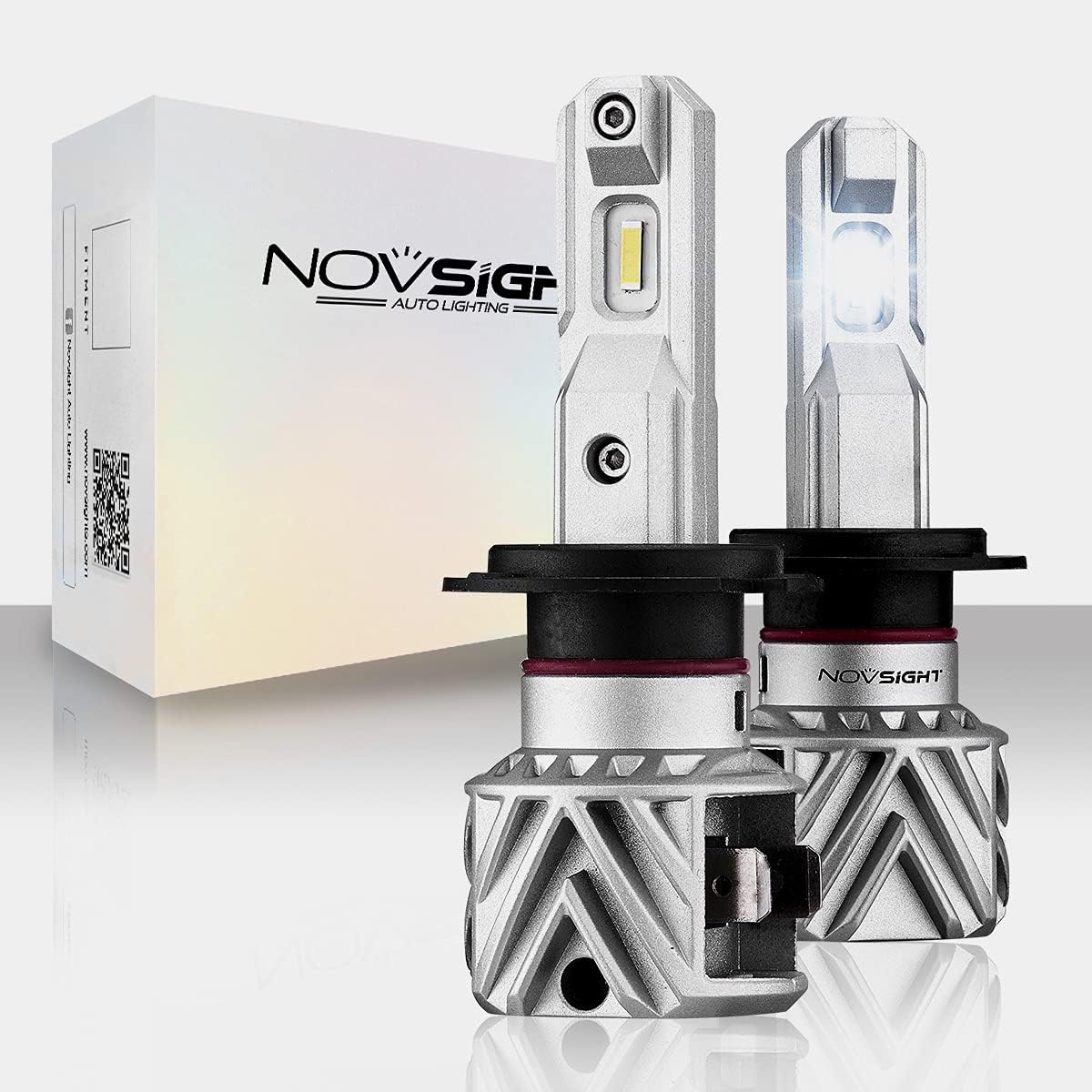 NOVSIGHT H7 LED Headlight Bulbs 10000LM 50W Super Bright IP68 ...