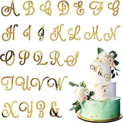 Acrylic Alphabet Cake Topper DIY Personalized Name Bermuda | Ubuy