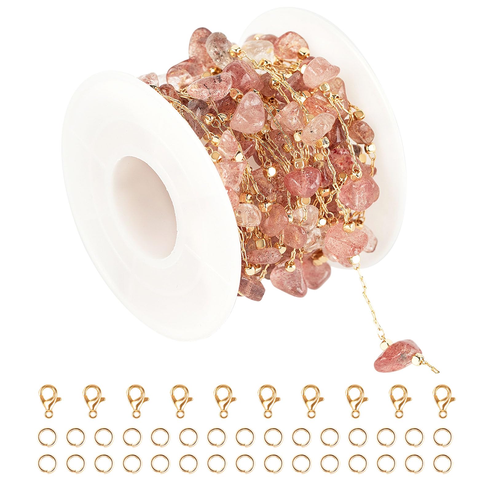 Amazon.com: KYUNHOO 16.4ft Handmade Natural Raw Healing Crystal Natural ...