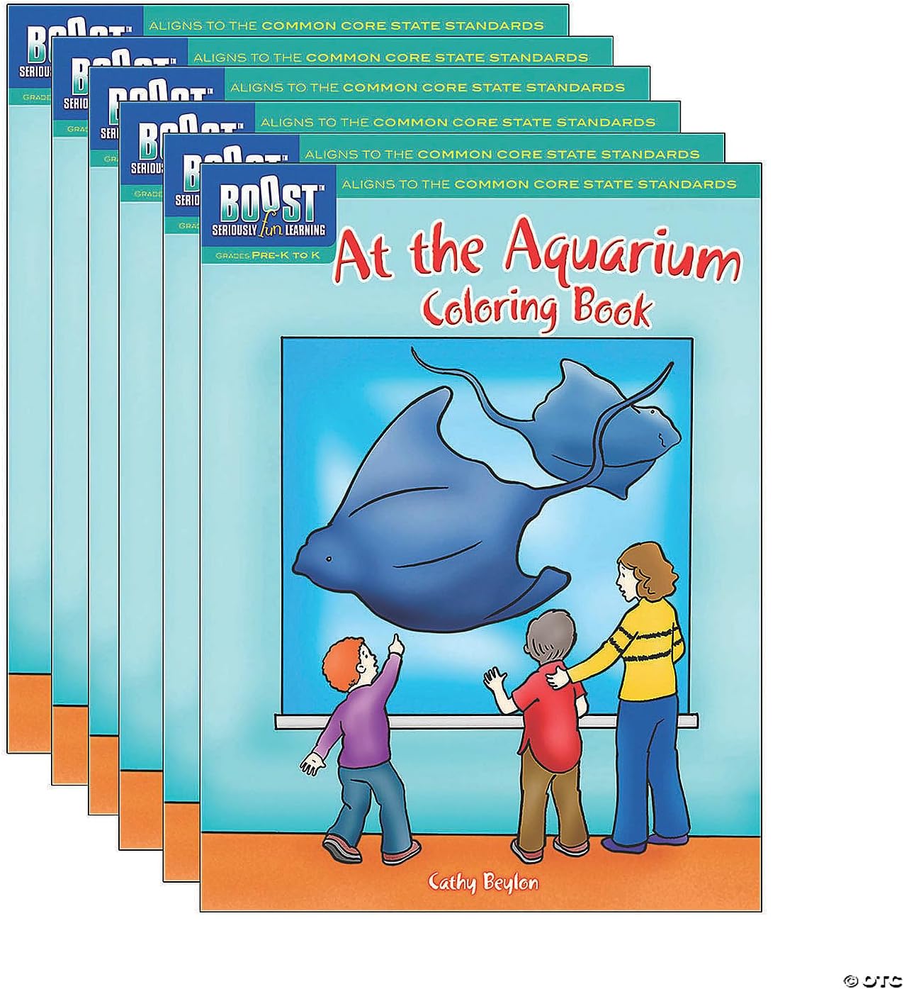 Amazon.com: BOOST Educational Series At the Aquarium Coloring Book ...