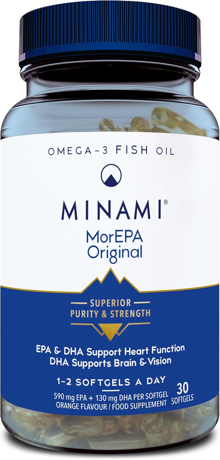 MINAM - Omega-3 Fish Oil - MorEPA Original - 30 Softgels : Amazon.co.uk ...