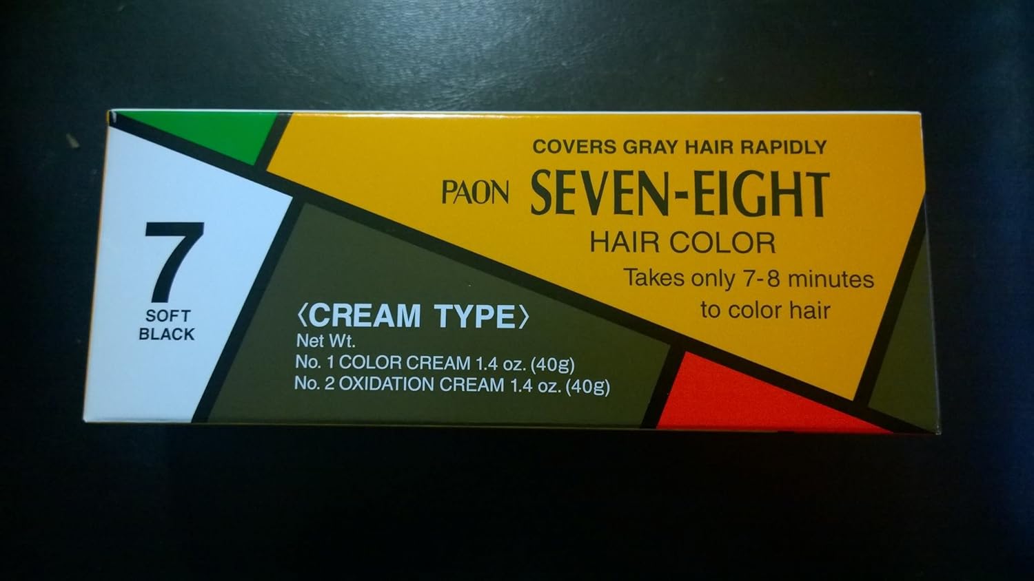 Paon Seven-eight Hair Color [ Only 7-8 Minutes to Color Hair ] #7 Soft ...